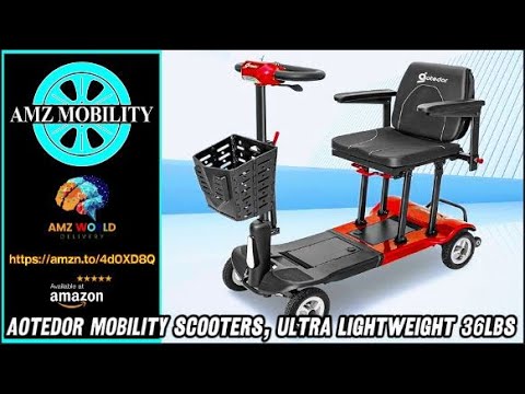 Describing Aotedor Mobility Scooters for Adults,Ultra Lightweight 36Lbs, Amazon