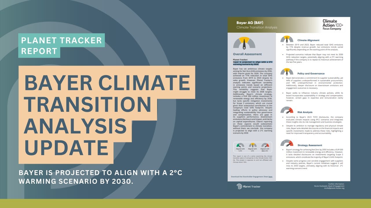Bayer Climate Transition Analysis Update
