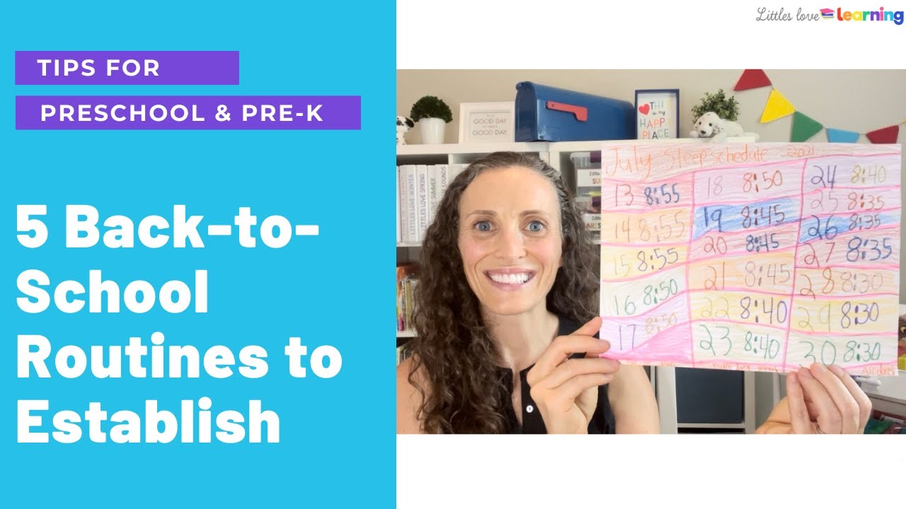 5 Back-to-School Routines for Preschool, Pre-K, & Kindergarten [Tips for Parents]
