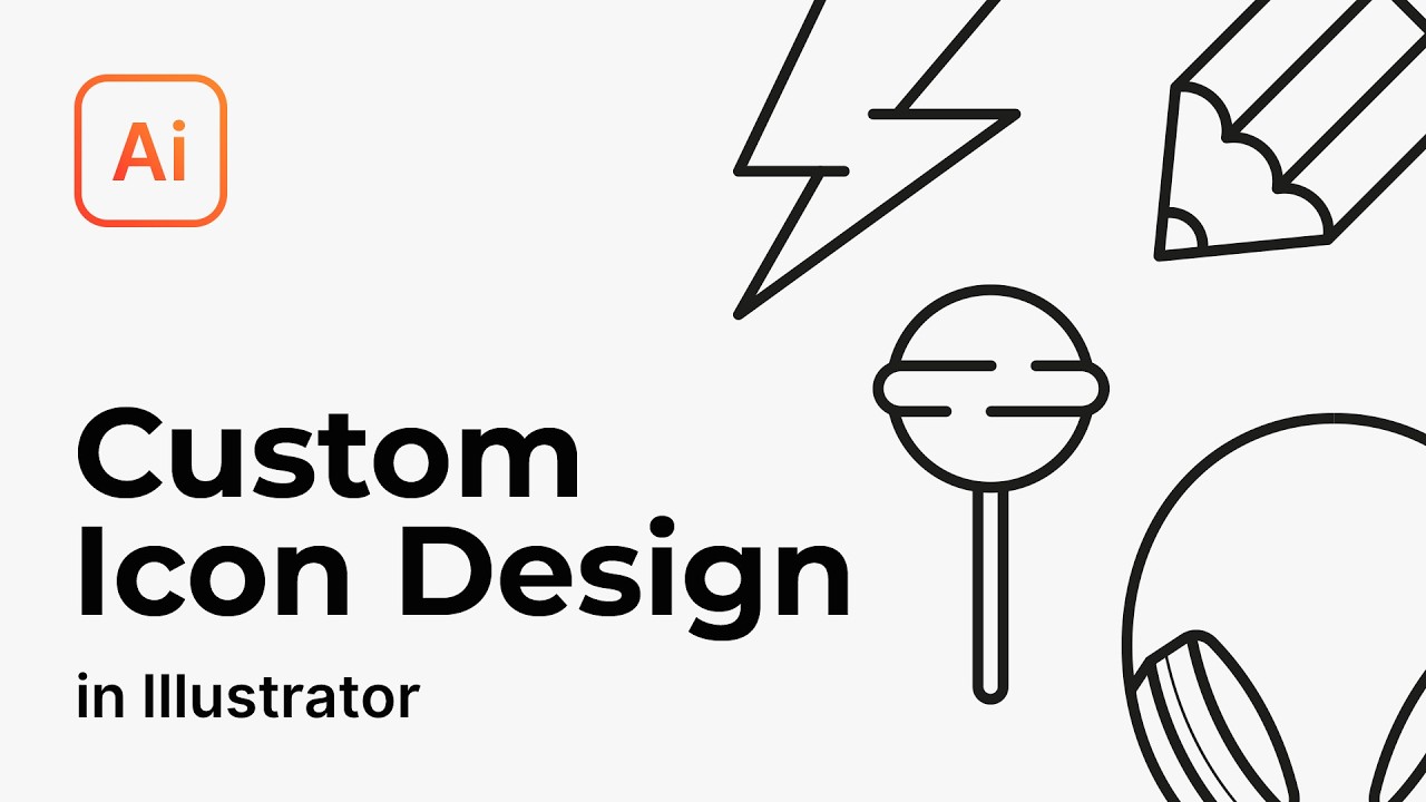 How to design custom icons in Illustrator
