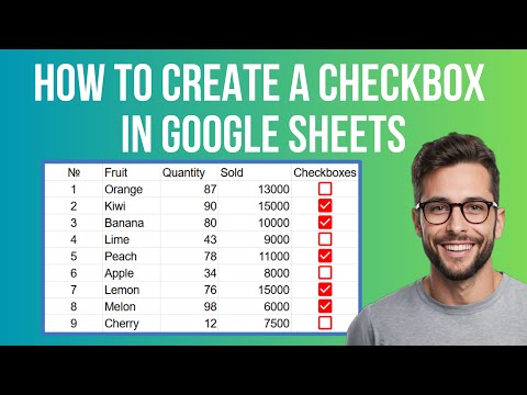 How To Create A Checkbox In Google Sheets