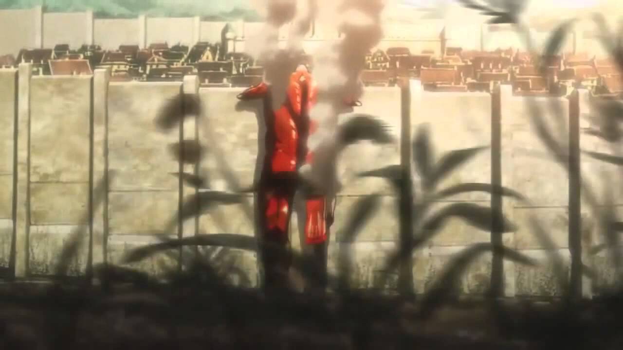 Shiganshina District's first encounter with the titans. (TFS)