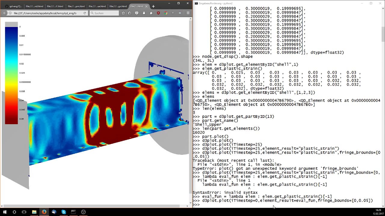 QD PLUS(Ep. 0): Reading a D3plot (LS-Dyna) in Python with 