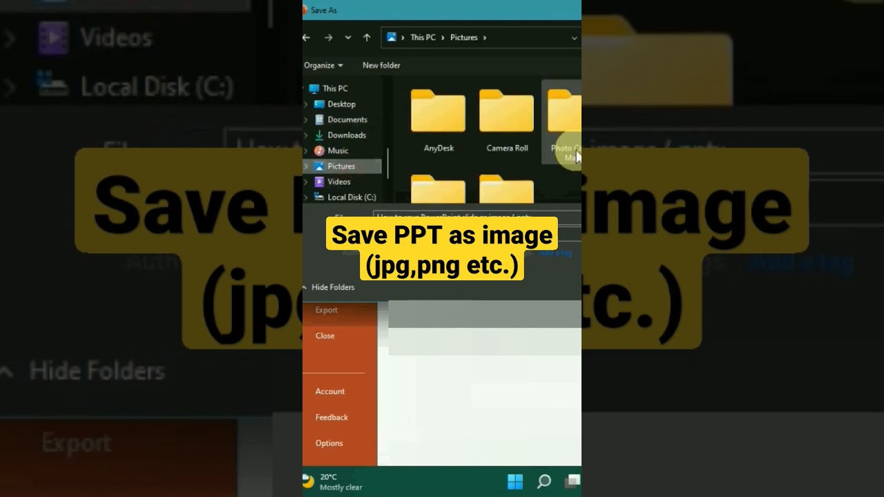 How to save your #powerpoint  slides as image #techtips