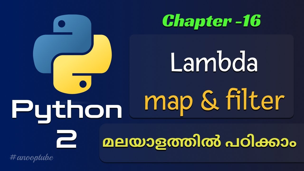 Python Anonymous | Lambda Functions | Python Tutorial 16 | Python Tutorial in Malayalam