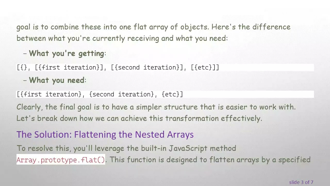 Solving the AngularJS Problem: Removing Nested Arrays from HTTP Data