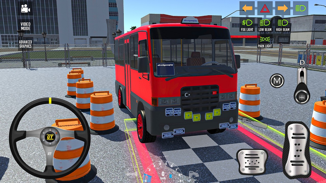 Ultimate Car License Challenge 3D: Mini bus parking sim city driving school - android gameplay