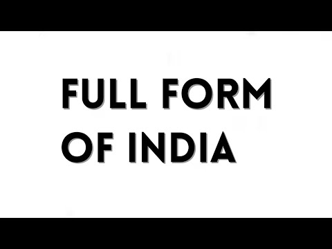 What is the full form of INDIA//Learn with me ☑️☑️