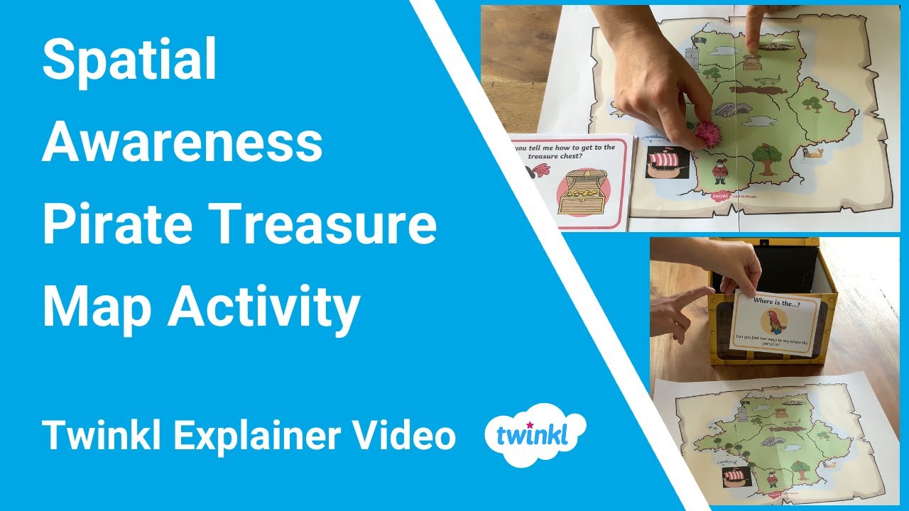 Spatial Awareness Pirate Treasure Map Activity