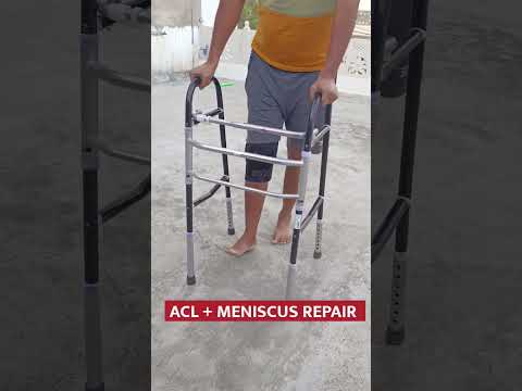 Walking after ACL ligament and meniscus repair surgery #shorts #health #short #aclrecovery