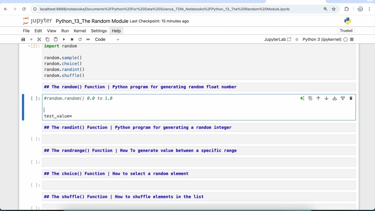 The random() Function in Python | Python program for generating random float number  #random