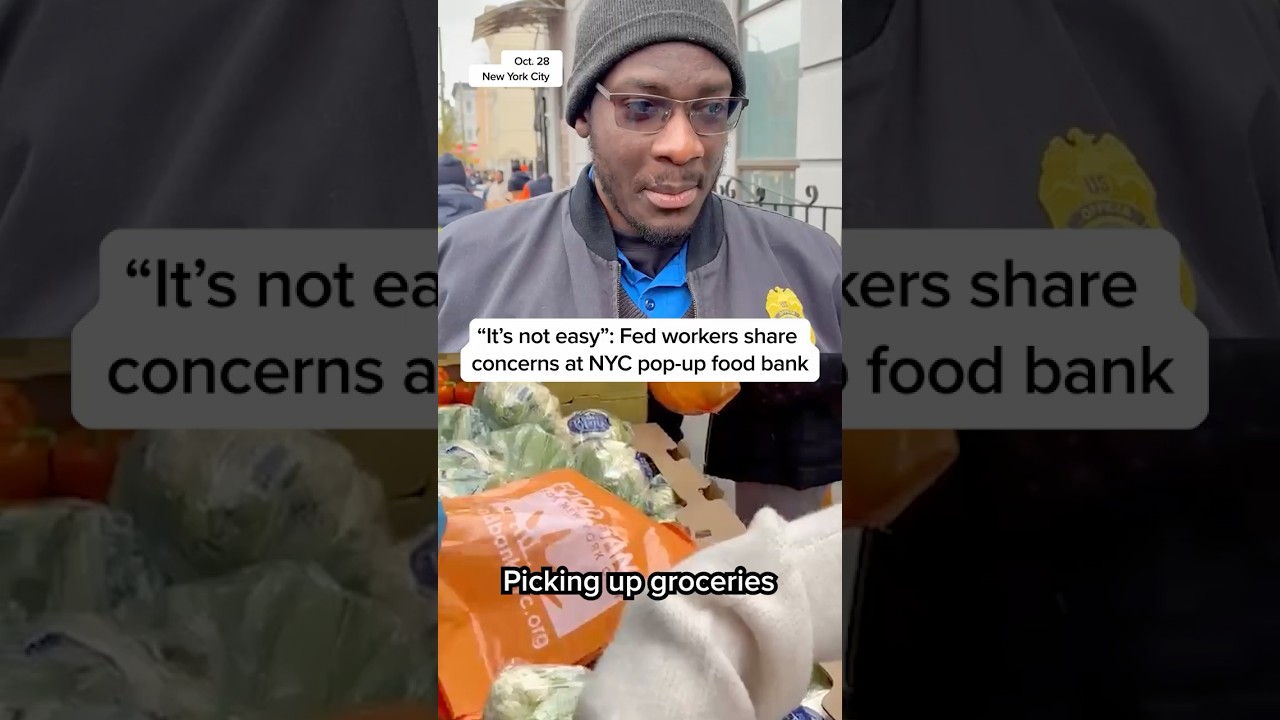 'It's not easy': Fed workers share concerns at NYC pop-up food bank