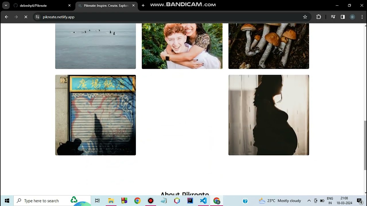 Pikreate | Random Images Generator Project using HTML, CSS & JavaScript | Frontend Development