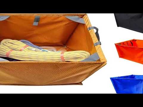 3 Color Nylon Folding Cube Rock Climbing Arborist Throw Line Rope Foldable Storage Bag for Camping H