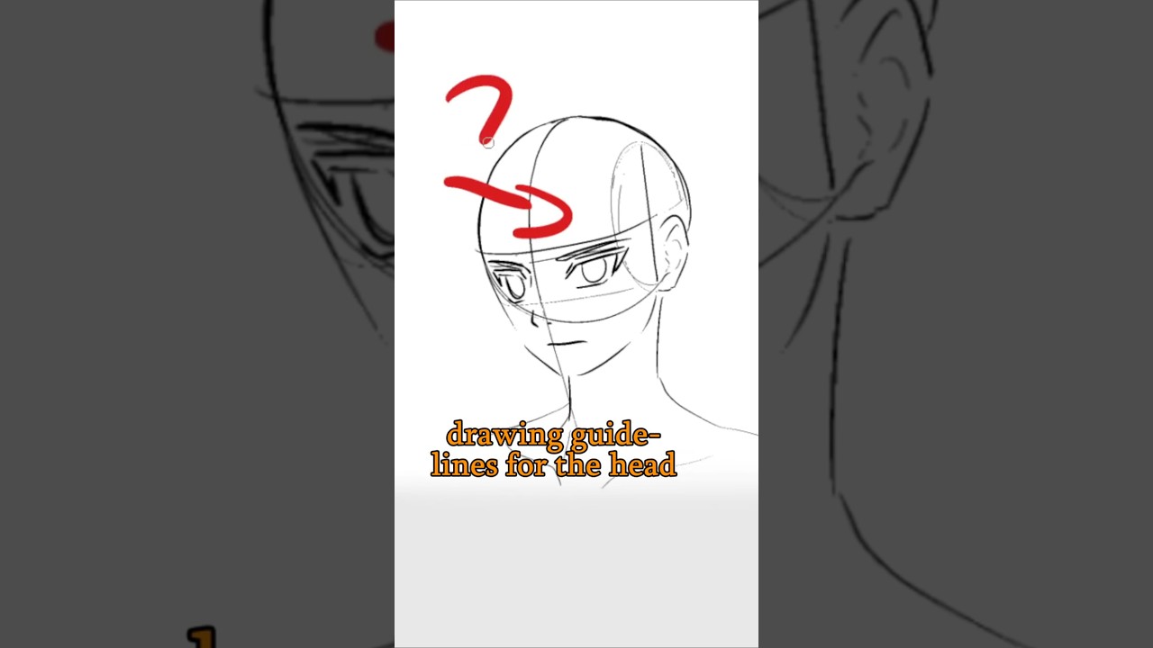 Mistake When Drawing Head - Quick Art Tips #art #sketch #shorts #tutorial #drawingtutorial #anime