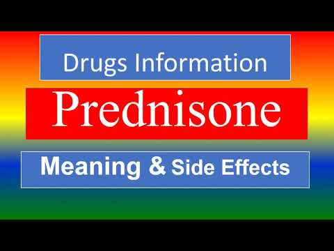 PREDNISONE - Meaning, Definition, Side Effects