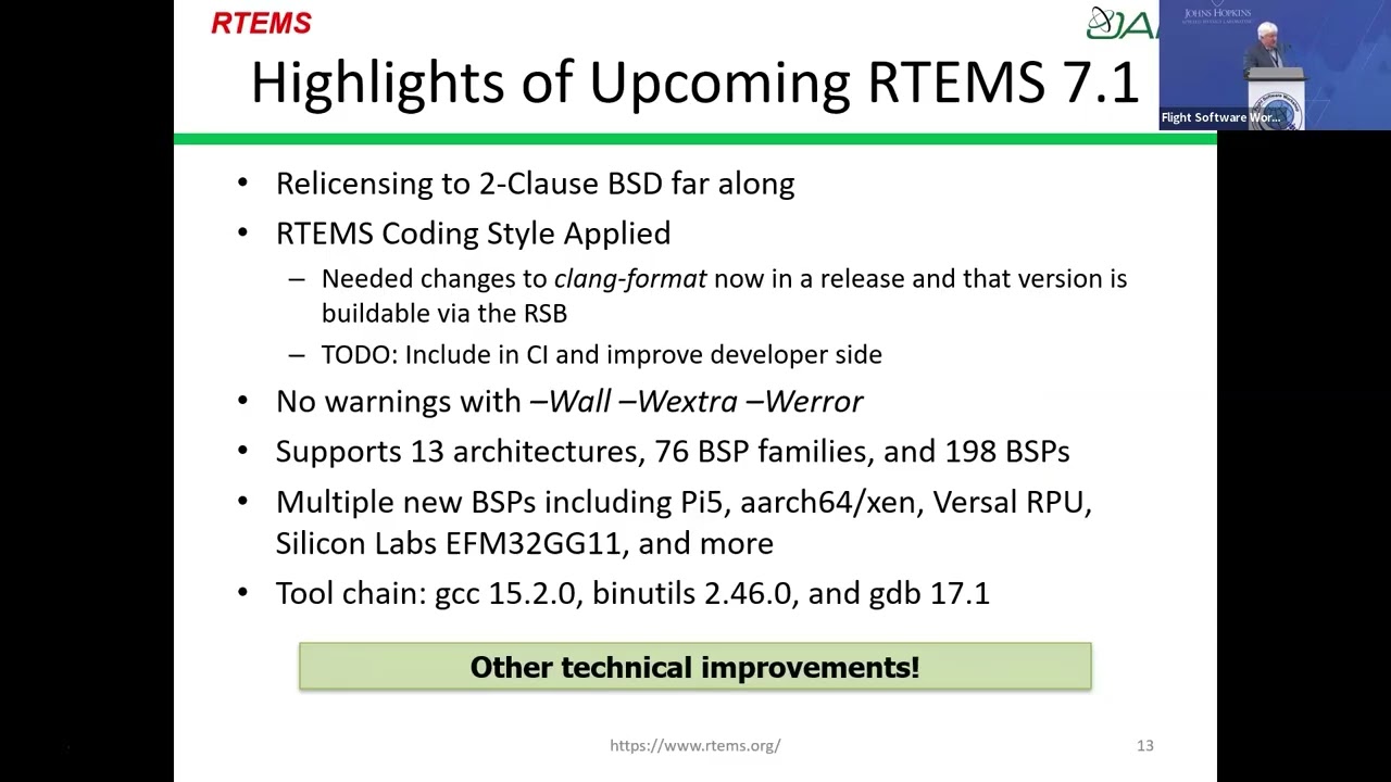 RTEMS State of the Solar System