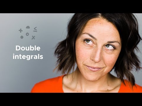 What does a double integral represent?