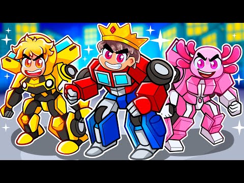 Having A TRANSFORMERS FAMILY In Roblox!