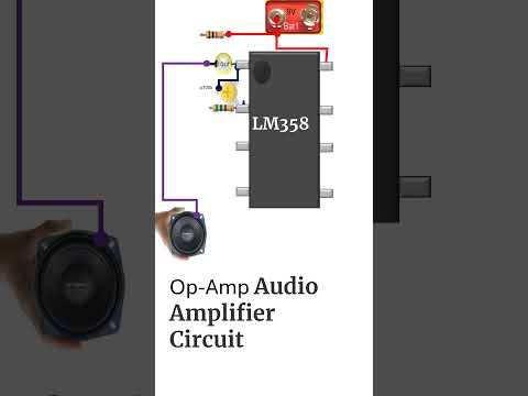 LM358 Op amp amplifier#electronic