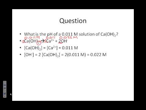 inital pH calculations