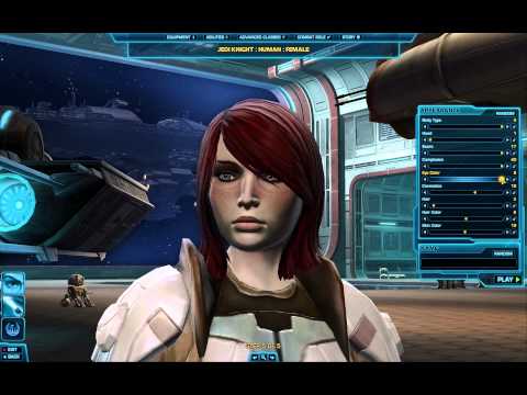 STAR WARS - The Old Republic [BETA ] - Character Creation - Galactic Republic (Appear/Name)