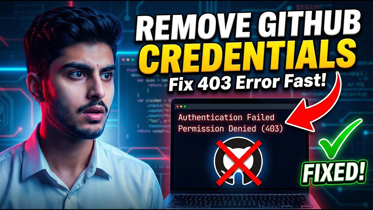 How to Remove GitHub Credentials (Fix 403 Permission Denied Error)