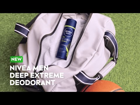 Powerful 72-Hr Protection: New NIVEA MEN Deep Extreme Deodorant with MAXX TECH!