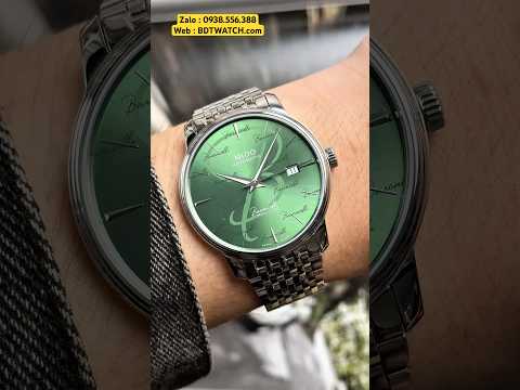 ĐỒNG HỒ #MIDO BARONCELLI AUTOMATIC DIAL XANH CHẢI TIA TRẺ TRUNG M027.407.11.091.00 #M0274071109100