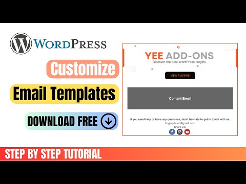 Customize Email Template for All WordPress Emails | Default Template