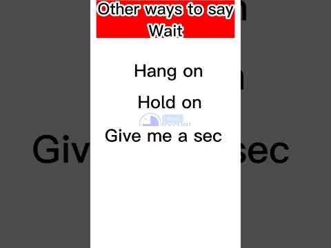 synonyms for wait | English synonyms