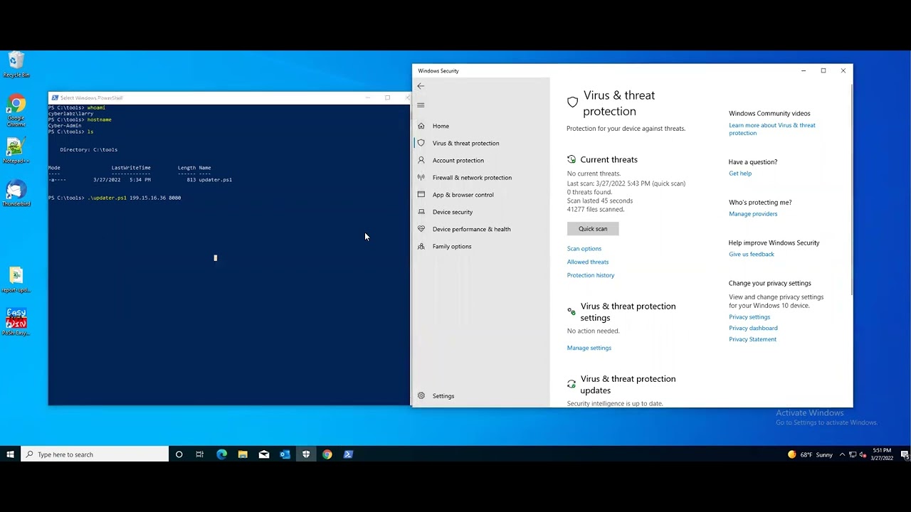 Bypass Defender and Reverse Shell to Kali