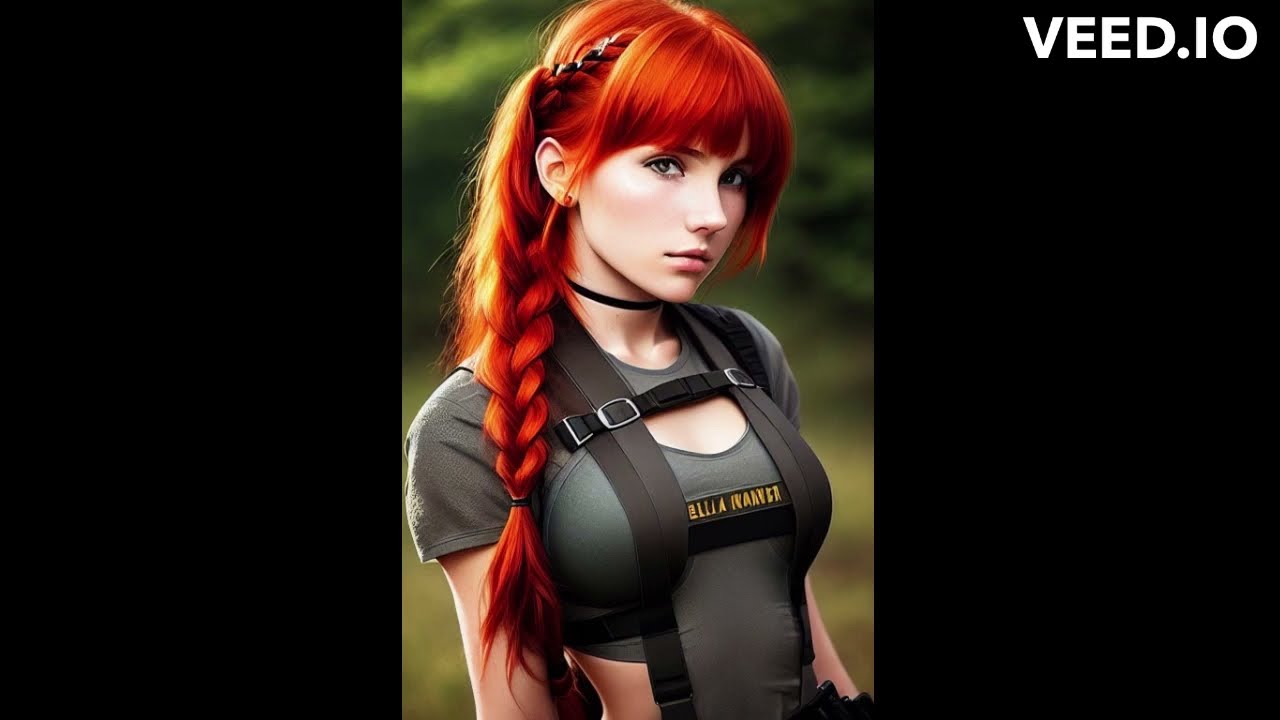 AI Art Beauties in Soldier Costumes | Red Hair Girl | Red Hair Beauty in Soldier Costumes