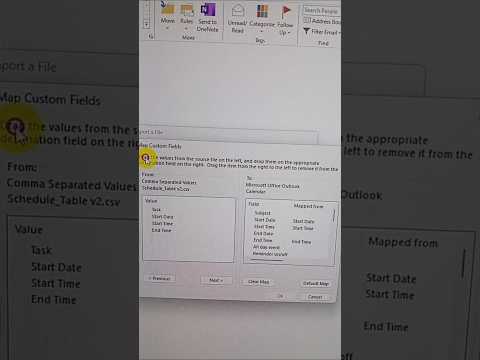How to Import Excel Data Into Outlook Calendar