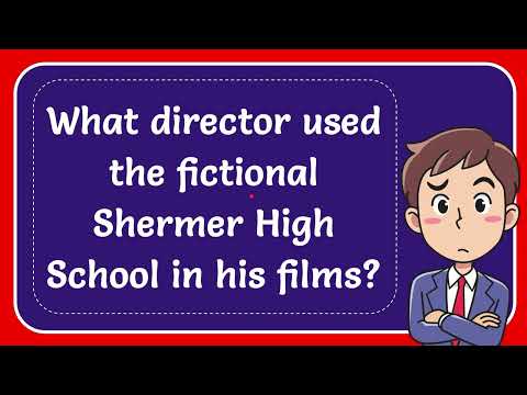 What director used the fictional Shermer High School in his films?
