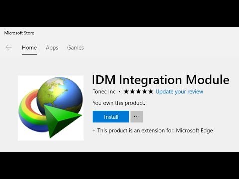How to add Internet download manager extension to microsoft edge