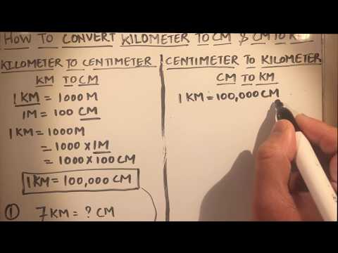HOW TO CONVERT KILOMETER(km) to CENTIMETER(cm) AND CENTIMETER to KILOMETER(km)