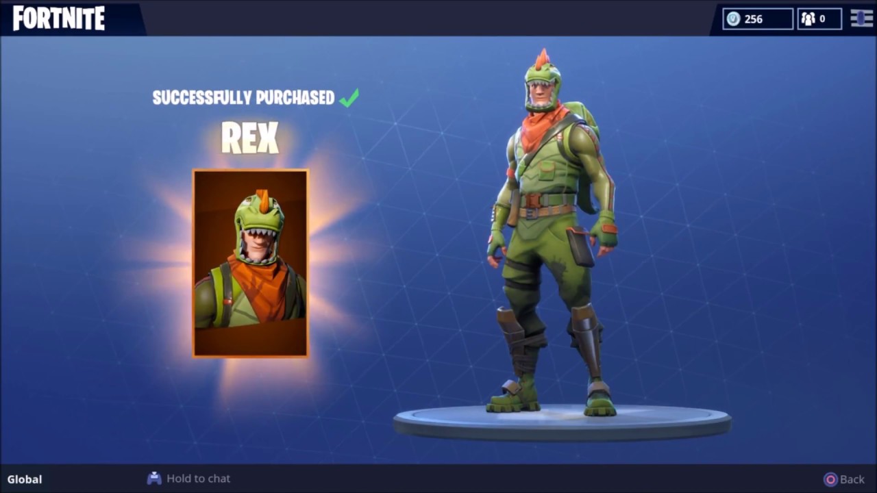 Buying the Rex Skin in Fortnite