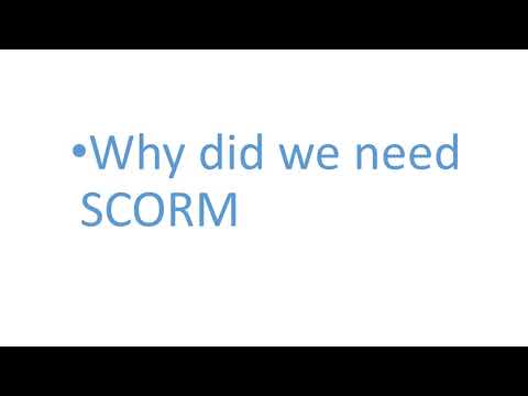 What IS SCORM