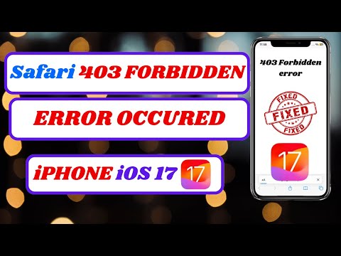 how to fix 403 forbidden error on safari iphone|403 forbidden error fix iphone|2024