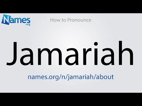 How to Pronounce Jamariah