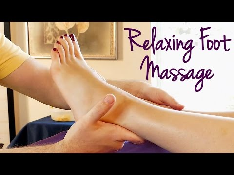 HD Foot Massage Tutorial: How to Massage Feet, Relaxing Music & Spa Techniques, 60 fps