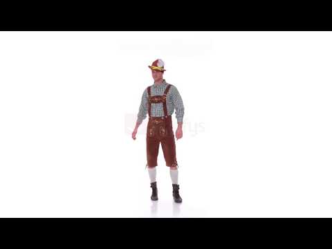 Smiffy's Traditional Deluxe Hanz Men's Oktoberfest Lederhosen Costume