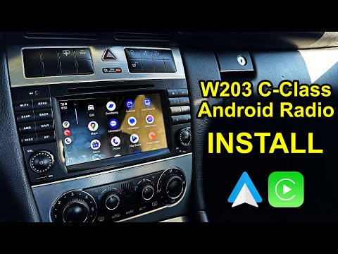Installing an Android Head Unit in a Mercedes C-Class (W203 Xtrons Radio)