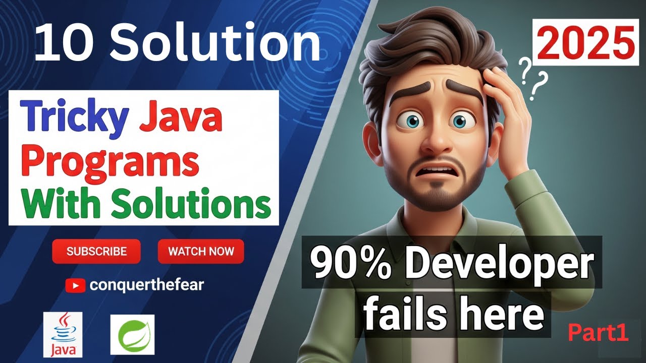 Tricky Java Interview Questions & Solutions 2025 | Java Challenges | Avoid Common Java Pitfalls
