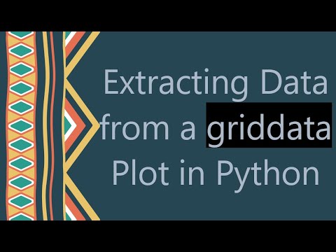 Extracting Data from a griddata Plot in Python