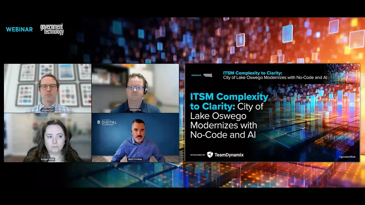 ITSM Complexity to Clarity: City of Lake Oswego Modernizes with No-Code and AI