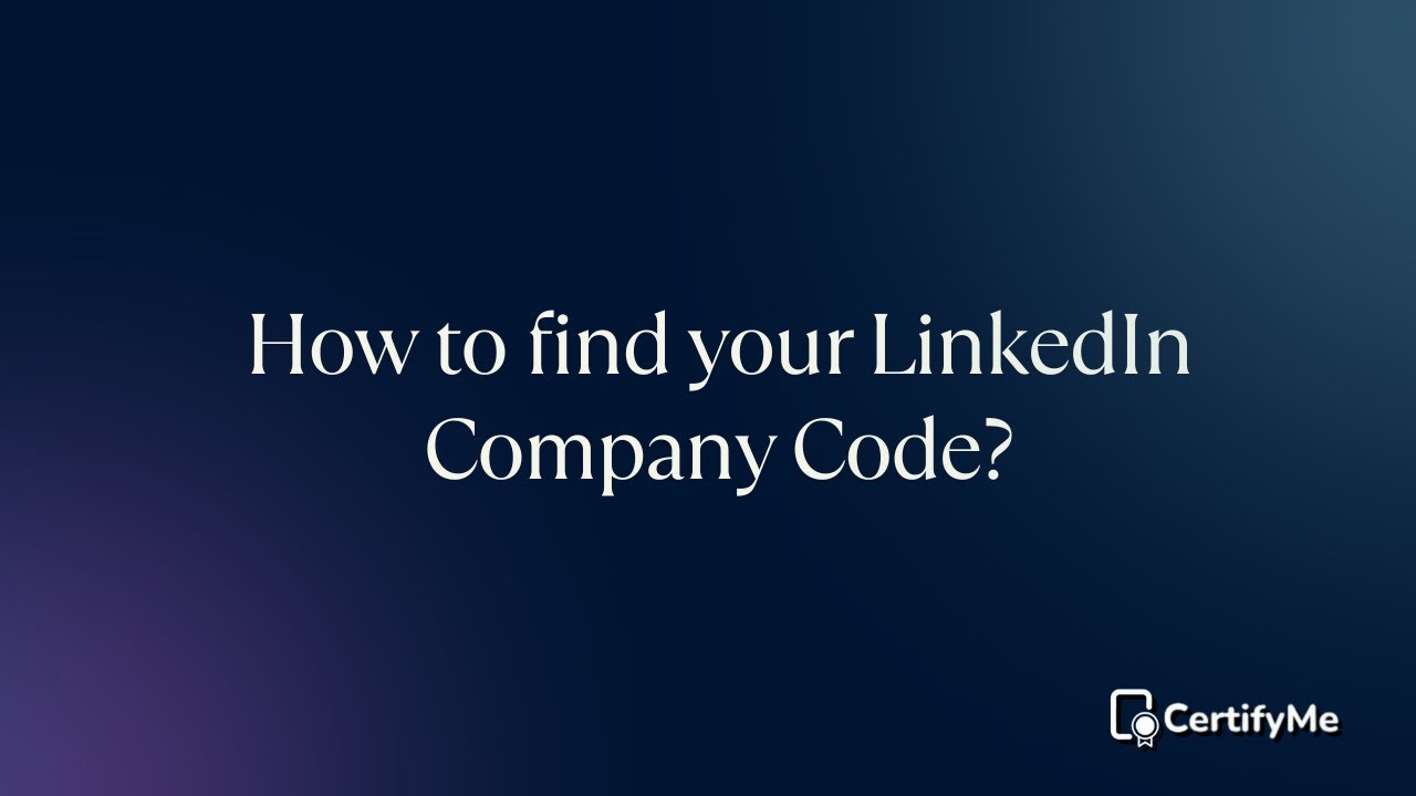 How to find your LinkedIn Company Code?