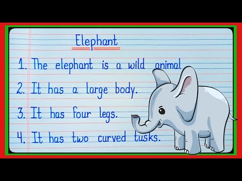 10 Lines Essay On Elephant In English l Essay On Elephant l 10 Lines On Elephant l Elephant Essay l