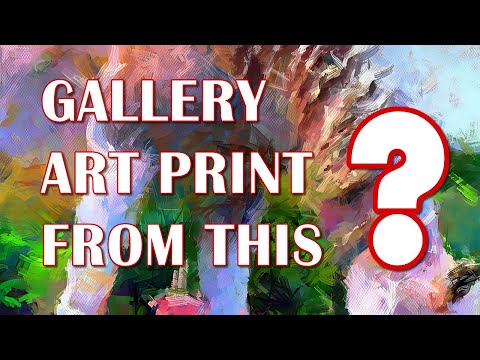 How to create Gallery print from photo with DAP and AI PAE